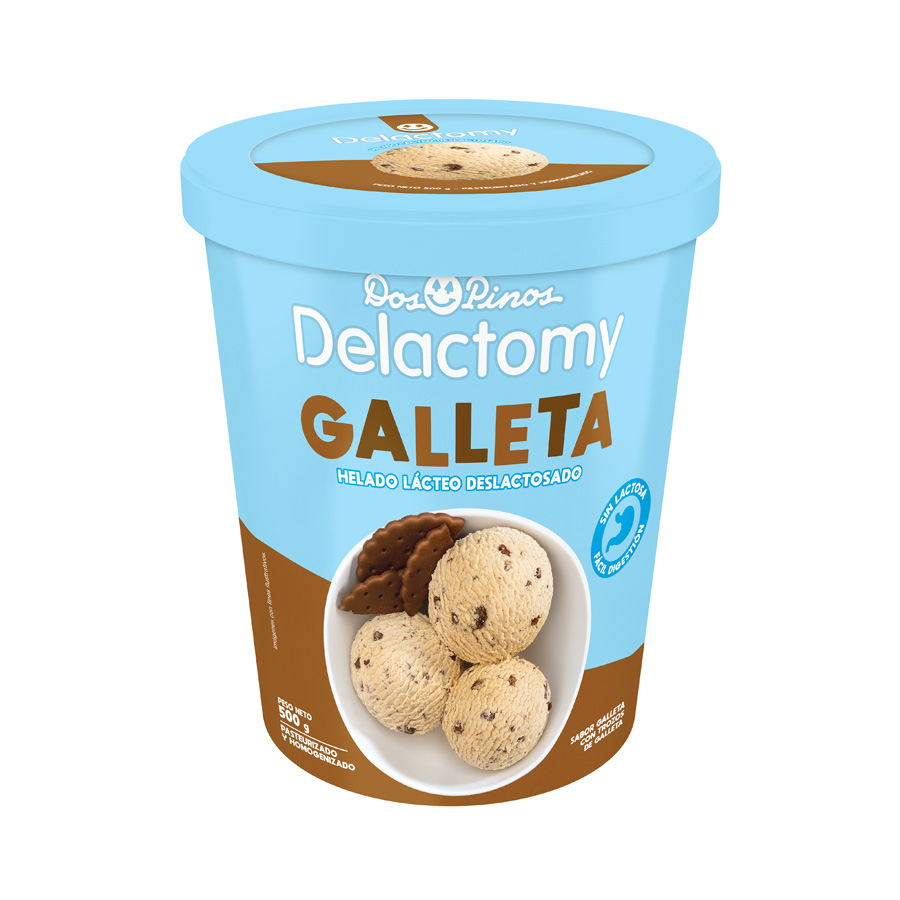 Helado Delactomy sabor Galleta – Dos Pinos