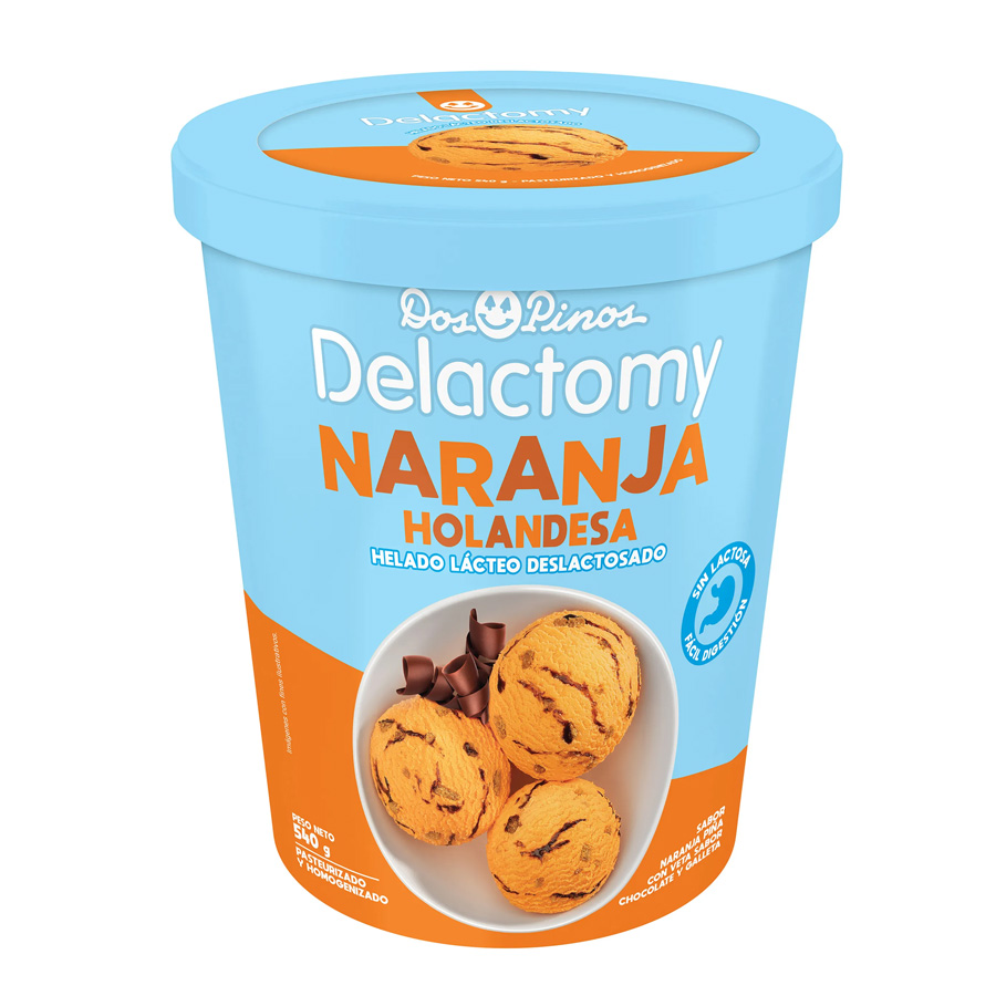 Helado Delactomy sabor Naranja Holandesa – Dos Pinos
