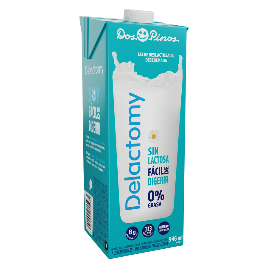 Leche Delactomy Descremada 0% grasa, líquida – Dos Pinos